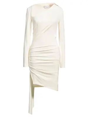 OFF-WHITE™ Mini Asymmetric Dress - Off White