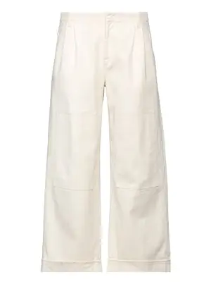 Etro Wide Leg Cotton Blend Pants White