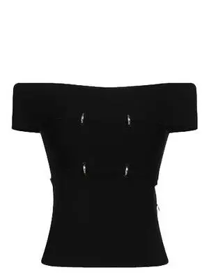 Alexander McQueen Knitted Top - Black