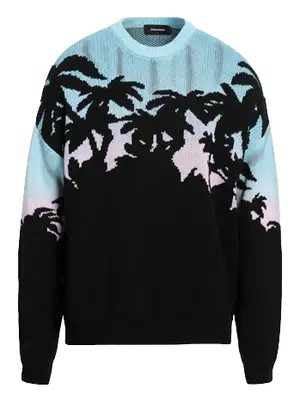 Dsquared2 Multicolor Crewneck Sweater - Black
