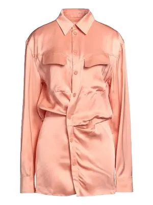 OFF-WHITE™ Satin Shirt - Salmon Pink