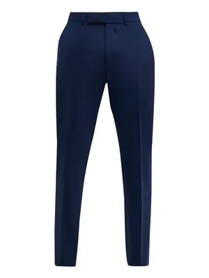 Zegna High Performance Wool Pants - Navy
