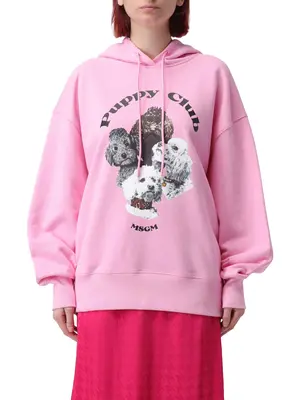MSGM Printed Jersey Sweatshirt - Pink