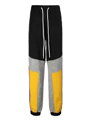 GOD'S MASTERFUL CHILDREN Colour-block Panelled Track Pants - Black