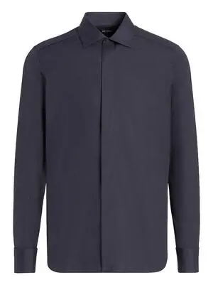 Zegna Trofeo Silk Shirt - Blue