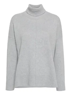Eleventy High-neck Knitted Jumper - Grey