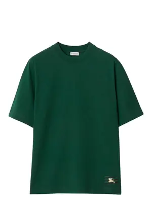 Burberry Equestrian Knight Cotton T-shirt - Green