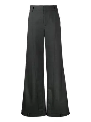 Monse High-waisted Wide-leg Trousers - Grey