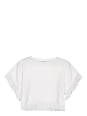 ZIMMERMANN Cotton Terry Crop Top