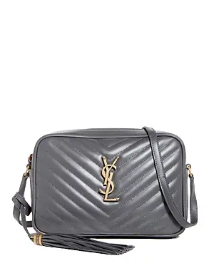 Saint Laurent Lou Quilted Leather Bag Storm/gold