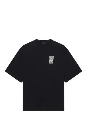 Balenciaga Barcode Wide Fit T-shirt - Black