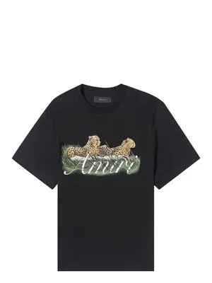 Amiri Cheetah Logo Tee - Black