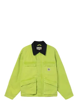 StÜssy Washed Canvas Shop Jacket - Green