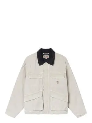 StÜssy Washed Canvas Shop Jacket - Cream