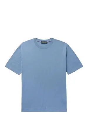 LORO PIANA Loro Piana - Cotton-Jersey T-Shirt - Men - Blue 