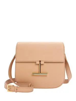 TOM FORD Mini Tara Grained Leather Crossbody Bag - Powder Pink