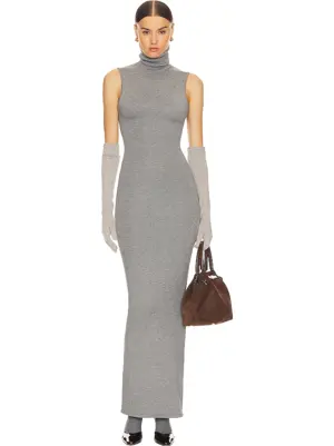 HELSA Aadi Knit Dress - Heather Grey