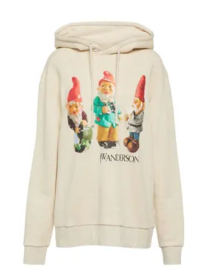 JW Anderson Gnome Trio Cotton Hoodie - Beige