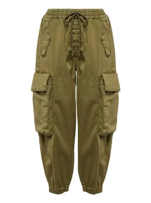 Ag Cotton Cargo Trousers - Green