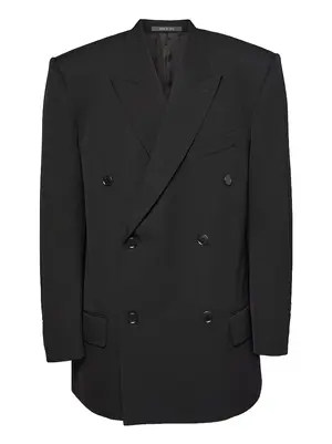 Balenciaga Wool Blazer - Black