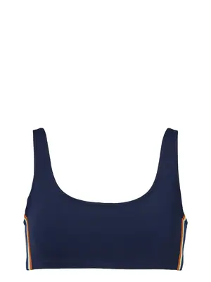 Tory Burch Striped Sports Bra - Blue