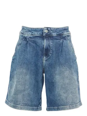 Ag High-rise Denim Shorts - Blue