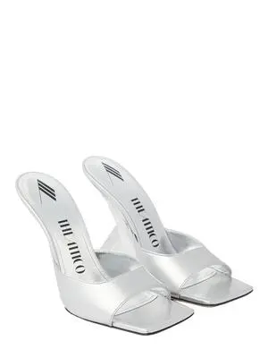 Attico Cheope Mules - Silver