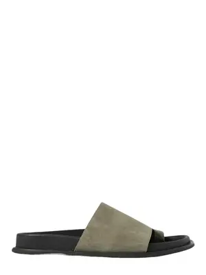 ST. AGNI Net Sustain Loe Suede Slides - Neutrals