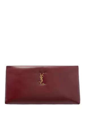 Saint Laurent Calypso Long Pouch - Burgundy