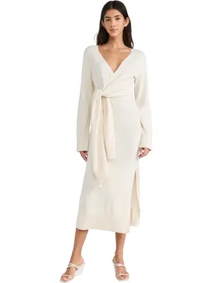 Simkhai Skyla Wrap Dress - Ivory