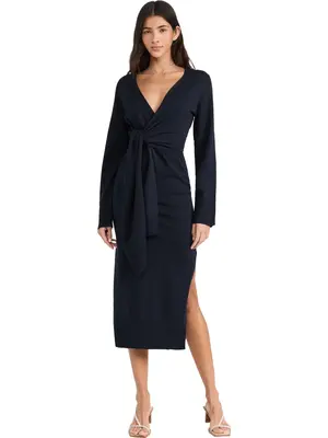 Simkhai Skyla Wrap Dress - Midnight