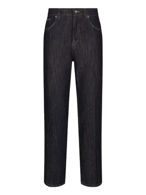 Dolce & Gabbana High-rise Straight Jeans - Black