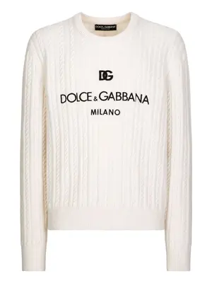 Dolce & Gabbana Cable-knit Jumper - White