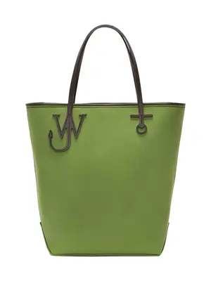 JW Anderson Tall Anchor Canvas Tote Bag - Green