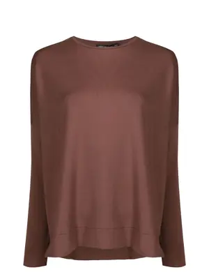 LENNY NIEMEYER Crew-neck Long-sleeved Sweatshirt - Brown