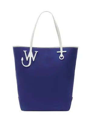 JW Anderson Tall Anchor Canvas Tote Bag - Blue