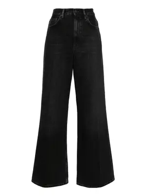 Acne Studios High-rise Wide-leg Jeans - Black