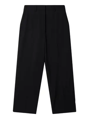 Stella McCartney Wide-leg Wool Trousers - Black