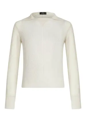 ETRO ETRO Perforated-Detail Wool Jumper