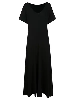 GLORIA COELHO Supreme Midi Dress - Black