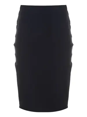 GLORIA COELHO High-waisted Midi Skirt - Blue