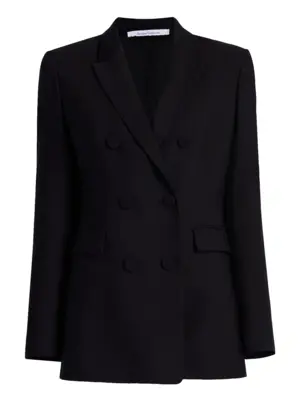 ANOTHER TOMORROW Another Tomorrow Double-Breasted Merino Wool Blazer