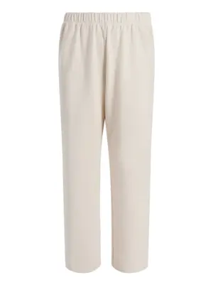 ANOTHER TOMORROW Another Tomorrow Mid-Rise Cropped Track Pants