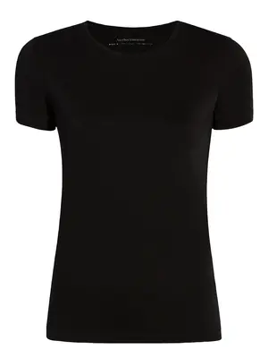 Another Tomorrow Crew-neck T-shirt - Black