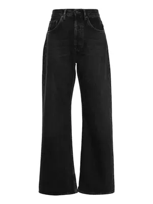 Acne Studios High-rise Loose-fit Jeans - Black