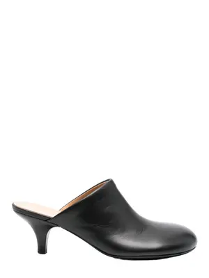 Marsèll 55mm Spilla Leather Mules - Black