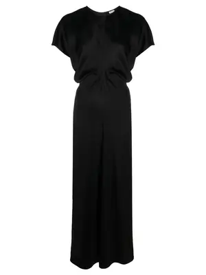 TOTEME Slouch Waist Maxi Dress - Black