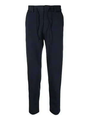 BOSS Technical-jersey Slim-cut Trousers - Blue