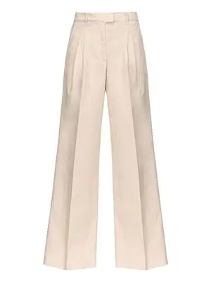 Pinko High-waisted Wide Leg Trousers - Neutrals
