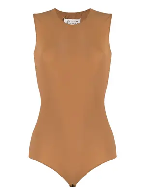 MAISON MARGIELA Round-neck Bodysuit - Brown